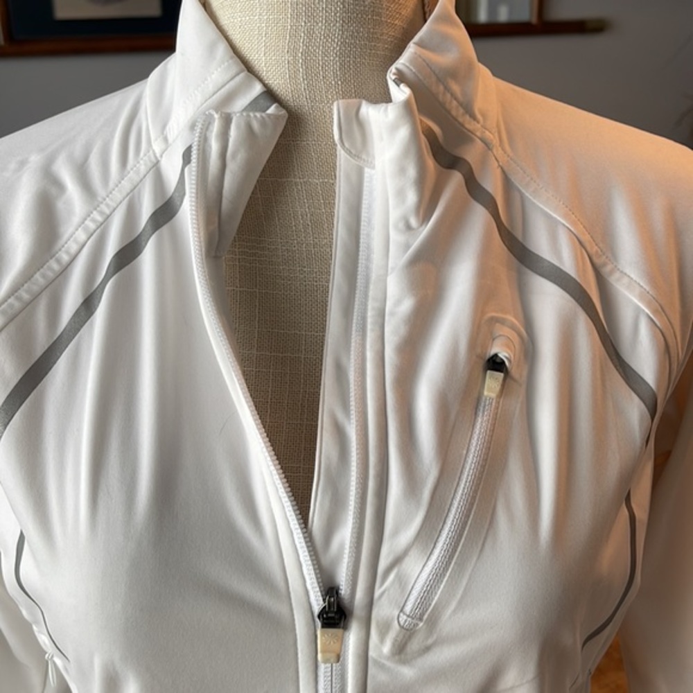 Athleta White Reflective Jacket - Gem